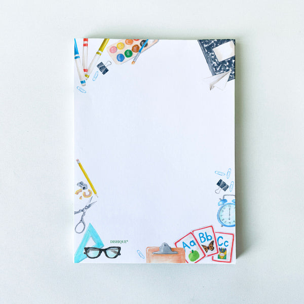 Back to School Themed Notepad 50 pages - Dishique