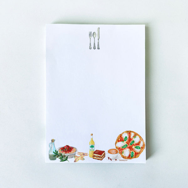 Italian Themed Notepad 50 pages - Dishique