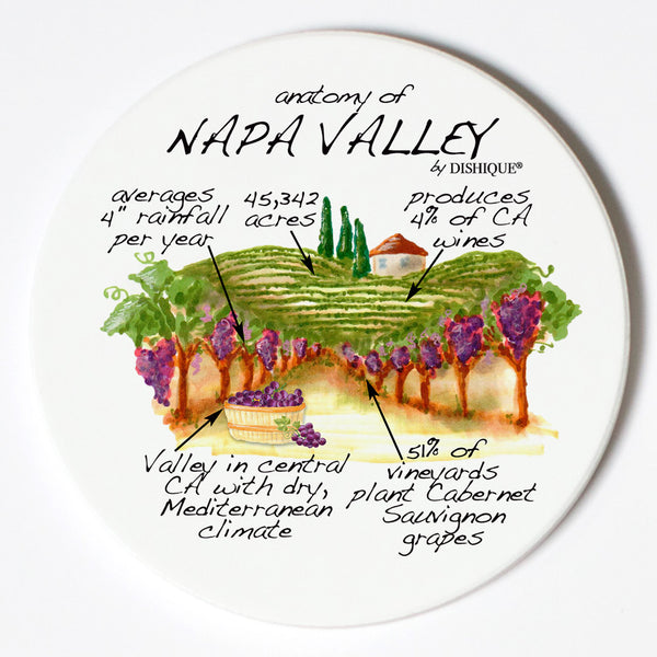 Individual Coasters - Landmarks - Napa Valley - Dishique