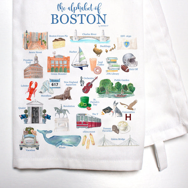 Boston Alphabet Bar Towel - Dishique