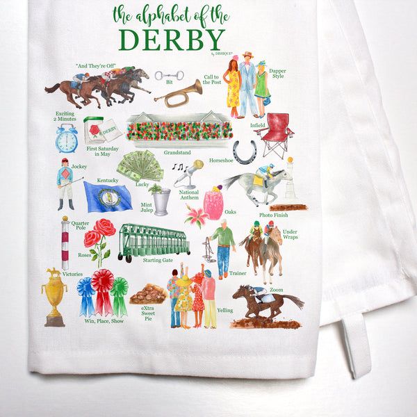 Derby Alphabet Bar Towel - Dishique
